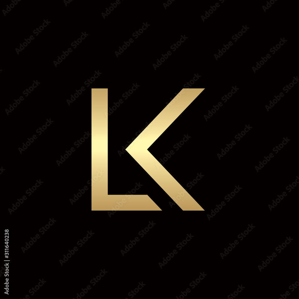LK Initials Logo Stock Vector | Adobe Stock