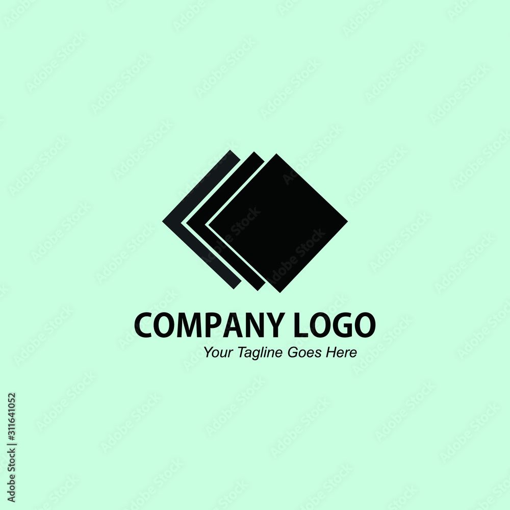 triple box logo Stock Vector | Adobe Stock