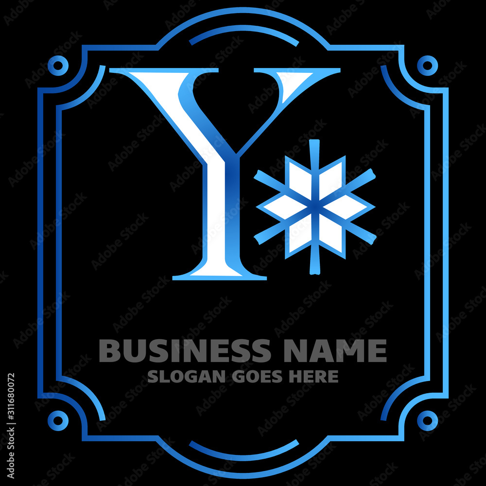 Premium design Logo with letter y in two color variations. Beautiful ...