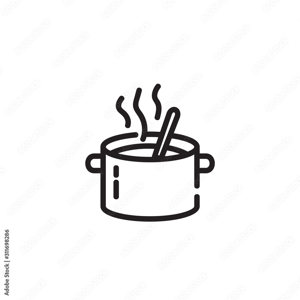 Steaming Pot Drawing