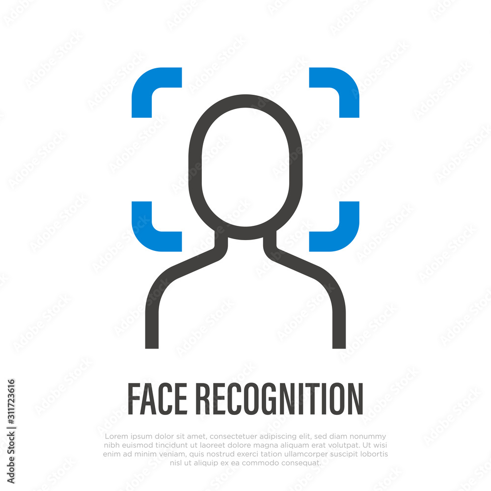 Face recognition, scanning for authentication. Protection for ...