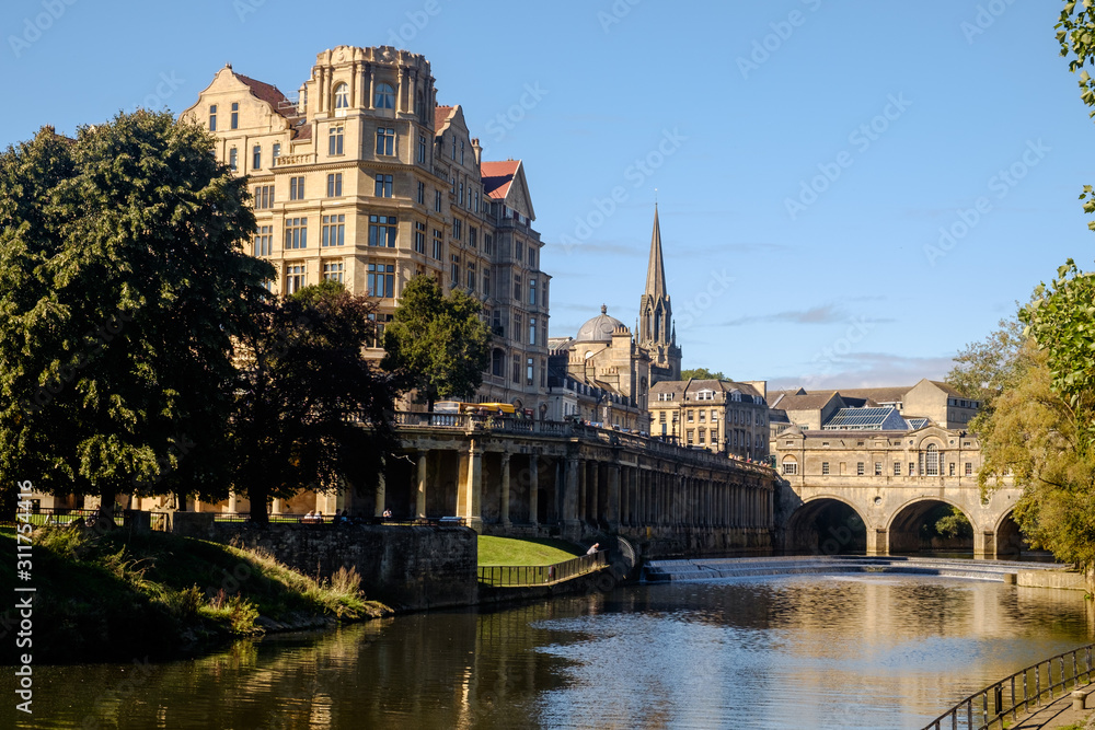Bath is a popular tourist destination, partly because of the river Avon ...