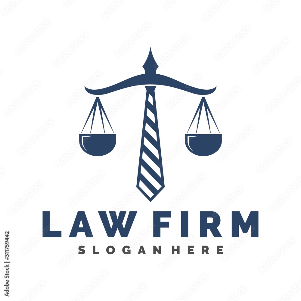 law logo, icon and illustration Stock Vector | Adobe Stock