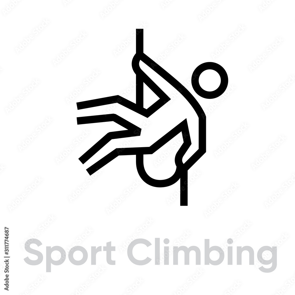 Sport Climbing icons Stock Vector | Adobe Stock