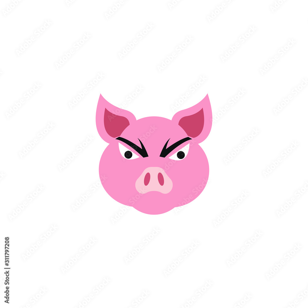 Angry Pig Face