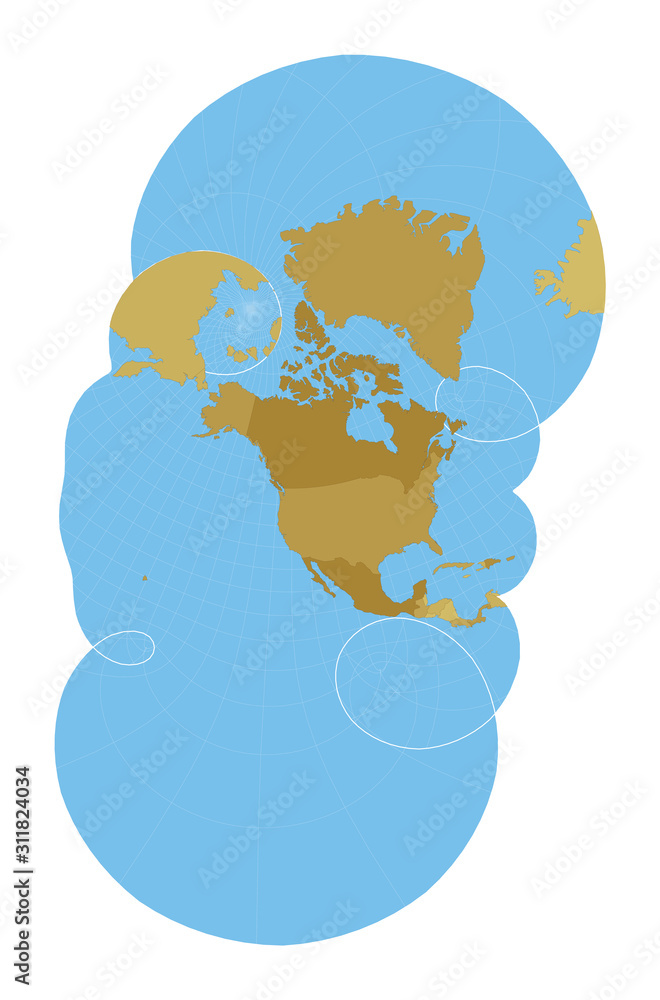 Stereographic Projection Earth