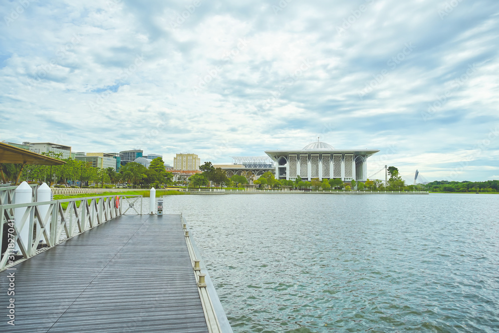Iron Mosque named Masjid Tuanku Mizan Zainal Abidin. Stock Photo ...