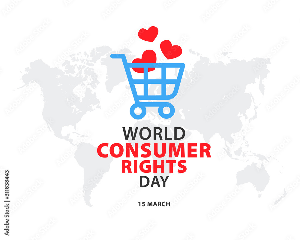 World consumer rights day 15 march. logo design. Stock Vector | Adobe Stock