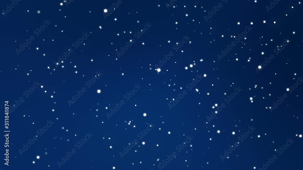 Animated dark blue night sky background with glowing stars. สต็อกวิดีโอ ...