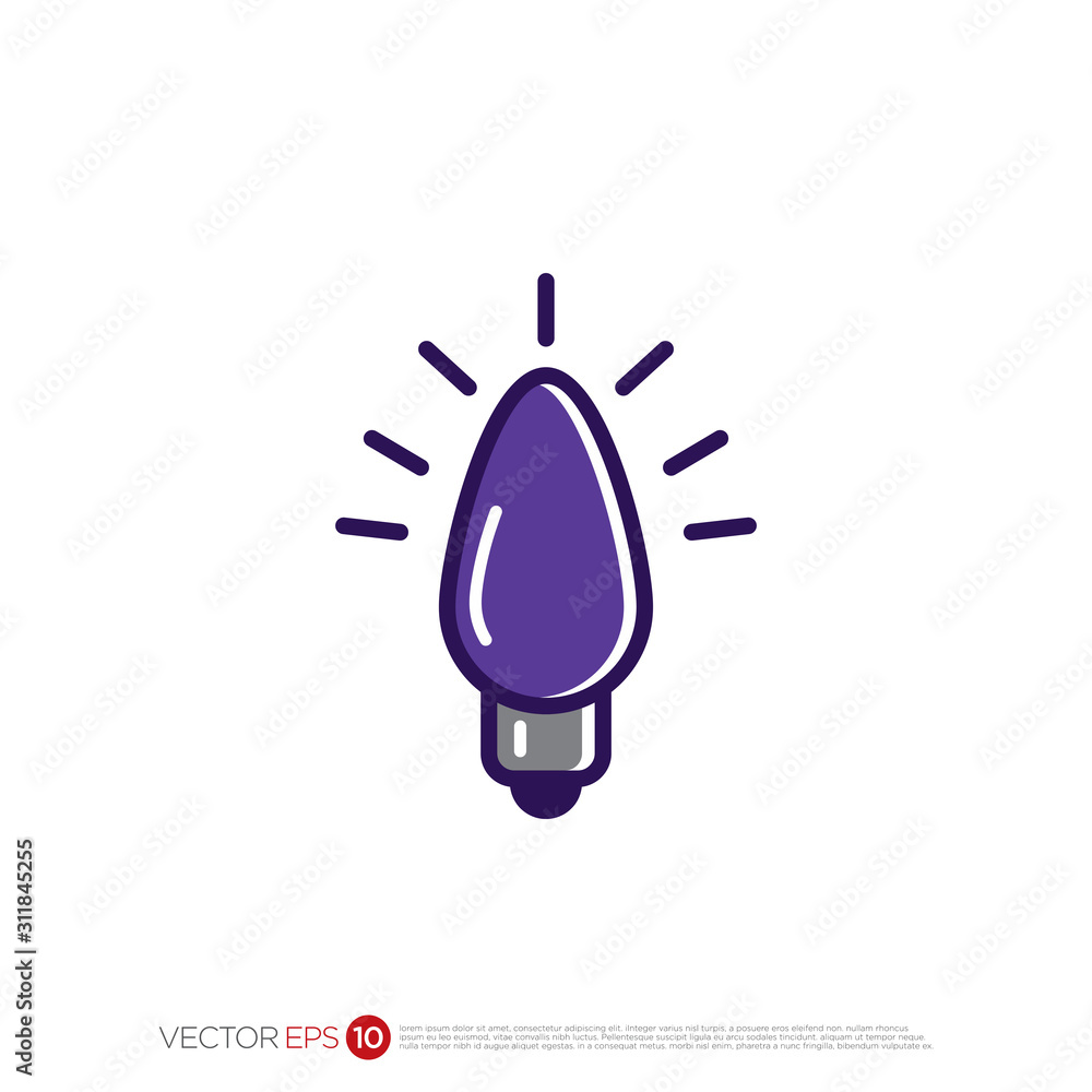 Pictograph of lights for template logo, icon, and identity vector ...