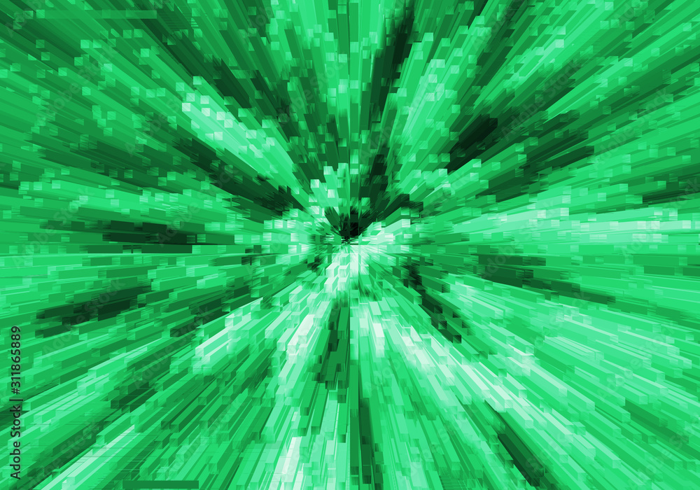 Fondo verde explosivo y estallando en crecimiento. Stock Illustration ...