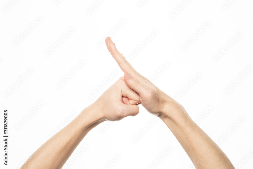 Human hand showing chinese salute Stock Photo | Adobe Stock