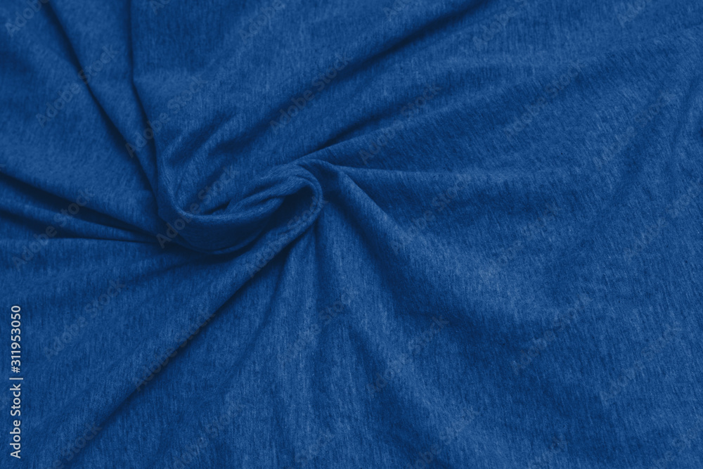 Navy classic blue fabric texture background top view. Crumpled Cloth Blank Background. Colour of ...