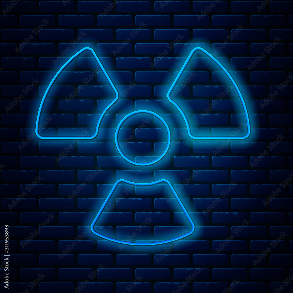 Neon Toxic Symbol