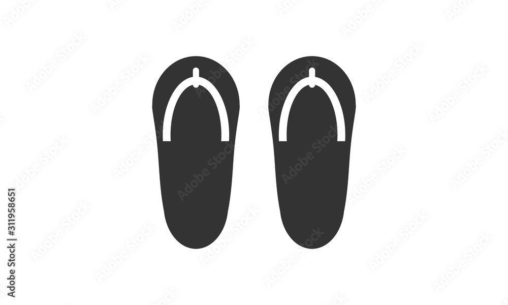 Slippers vector Stock Vector | Adobe Stock