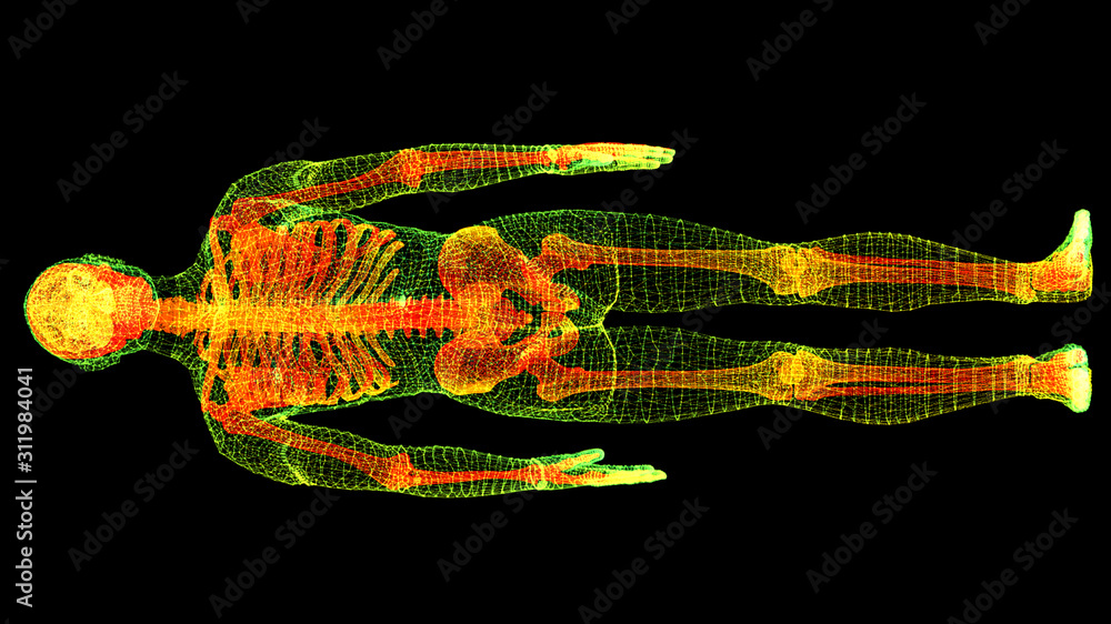Futuristic head up display motion element virtual biomedical ...