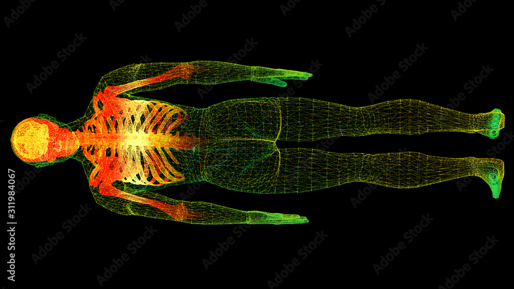 Futuristic head up display motion element virtual biomedical ...