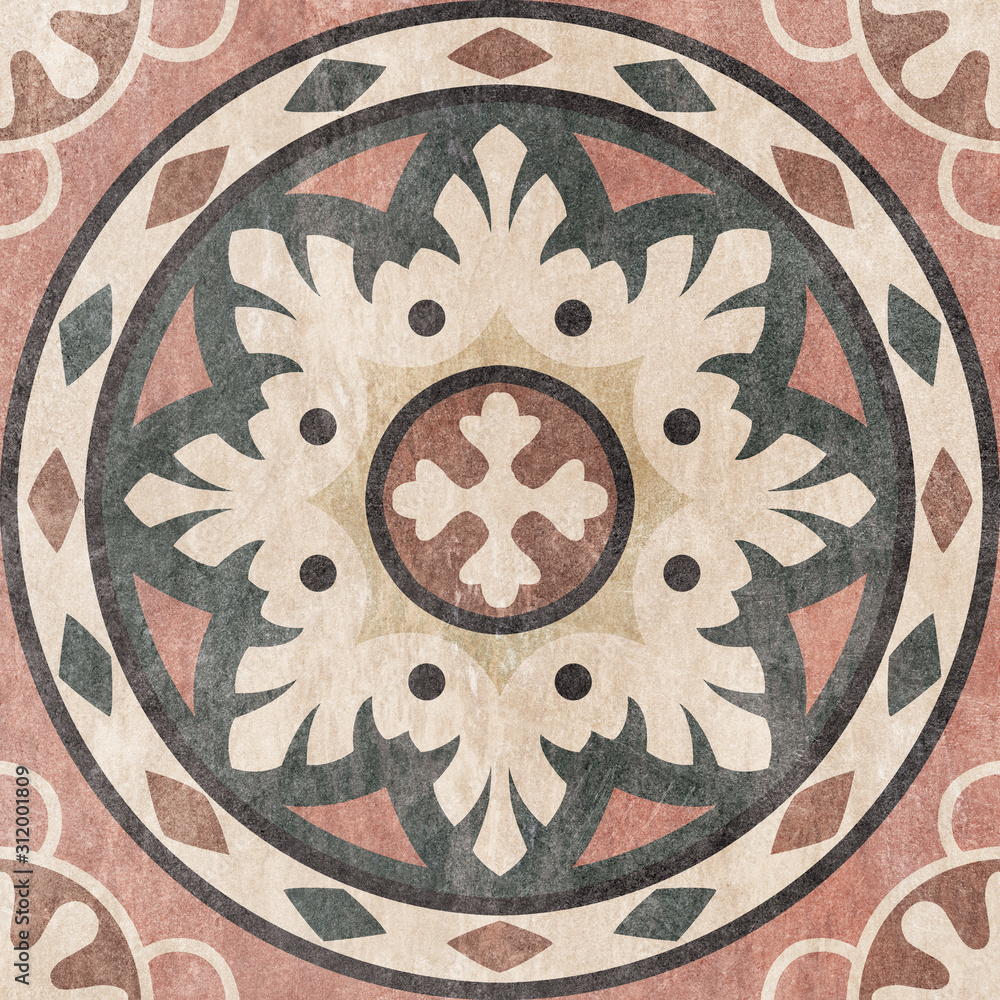 floor tiles , porcelain ceramic tile , geometric pattern for surface ...