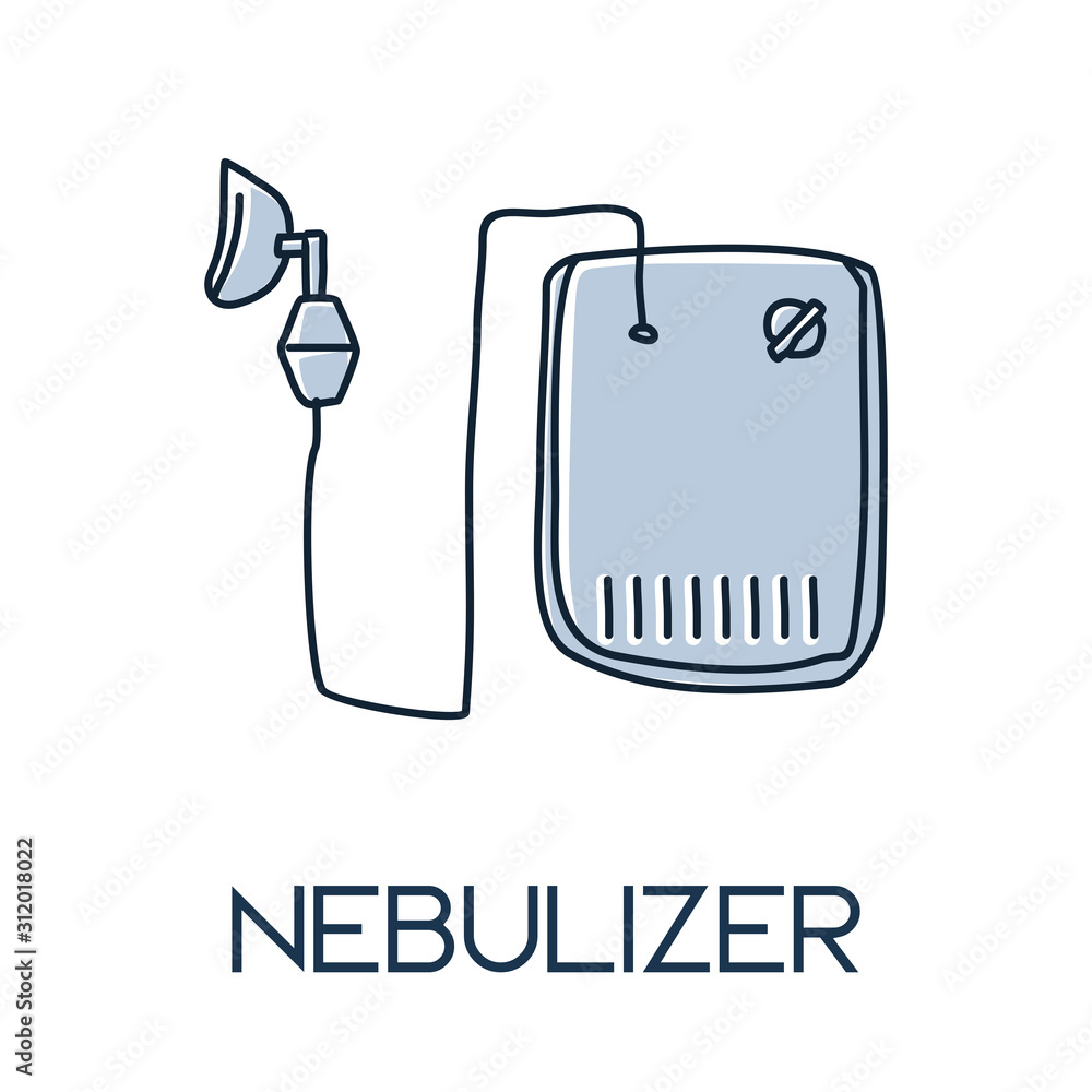 nebulizer, a drug delivery device used to administer medication in the ...