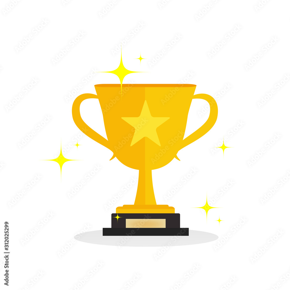 First prize gold trophy icon,prize gold trophy, winner, first prize ...