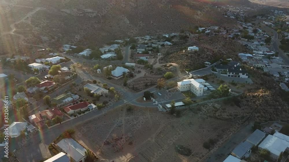 4K high quality sunny morning aerial panorama footage of spectacular ...