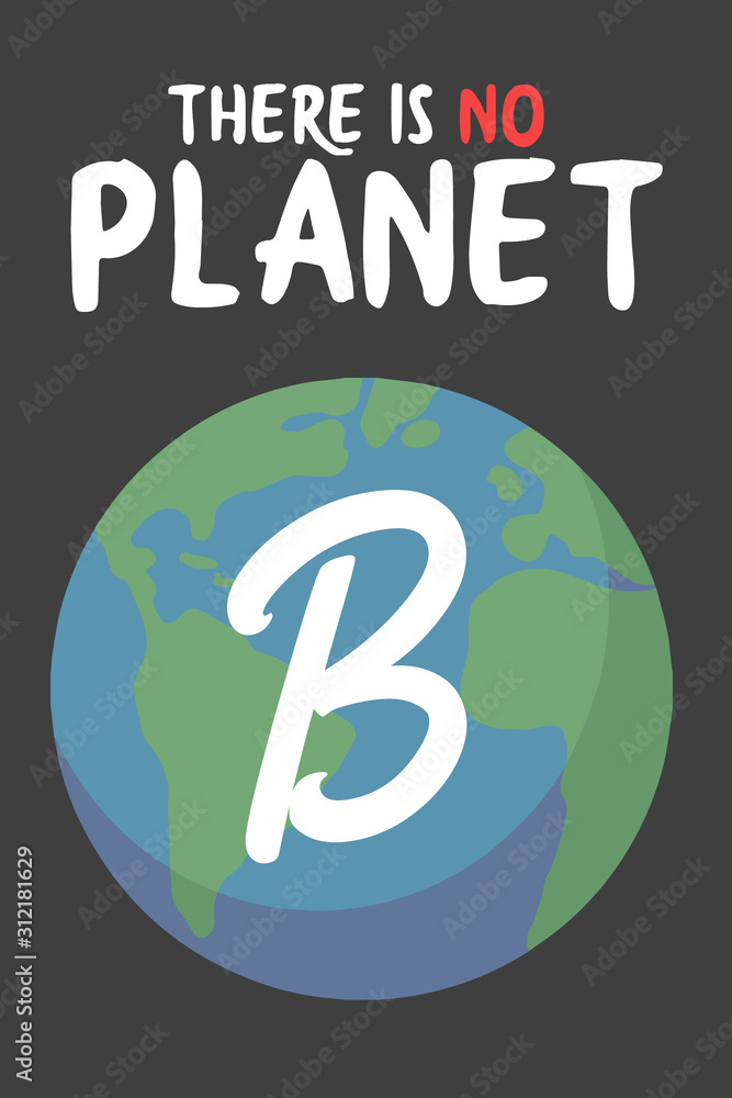 Climate change themed design with planet earth drawing on black ...