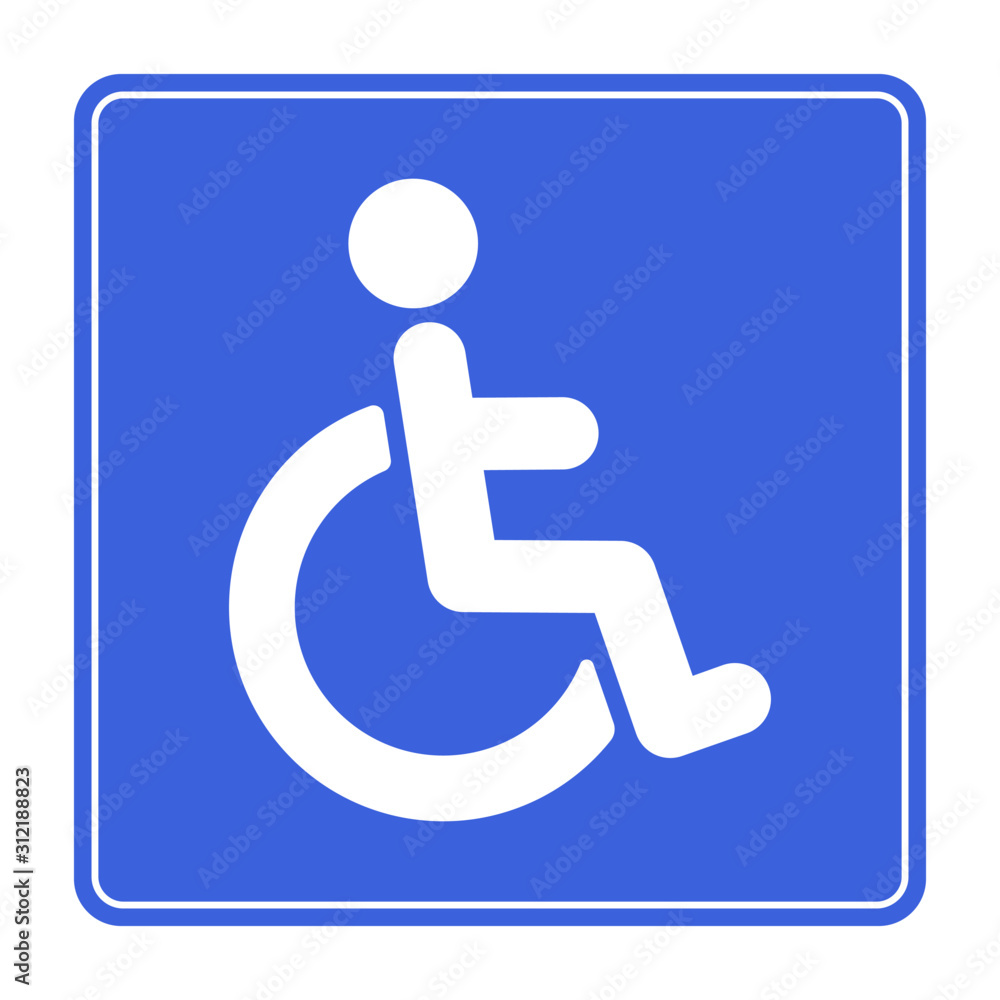 Vetor de Disabled Handicap Icon shape. Invalid parking logo symbol ... Vetor de Disabled Handicap Icon shape. Invalid parking logo symbol ...
