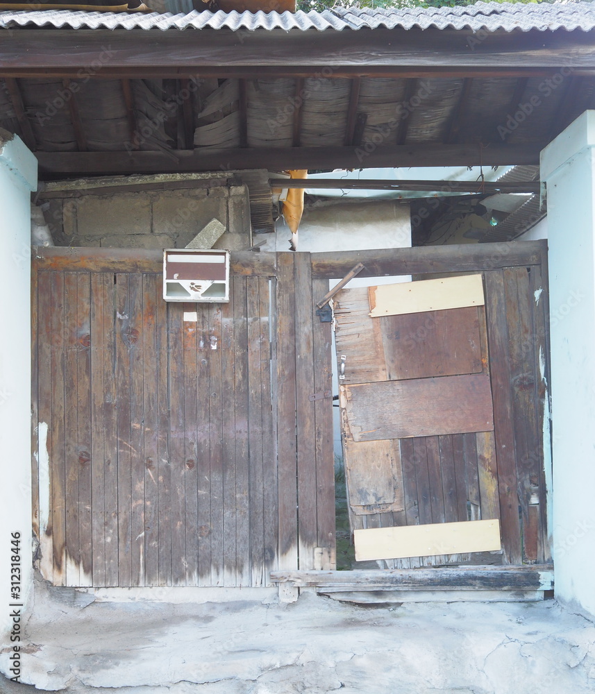 Poor old house in a rural village Stock Photo | Adobe Stock