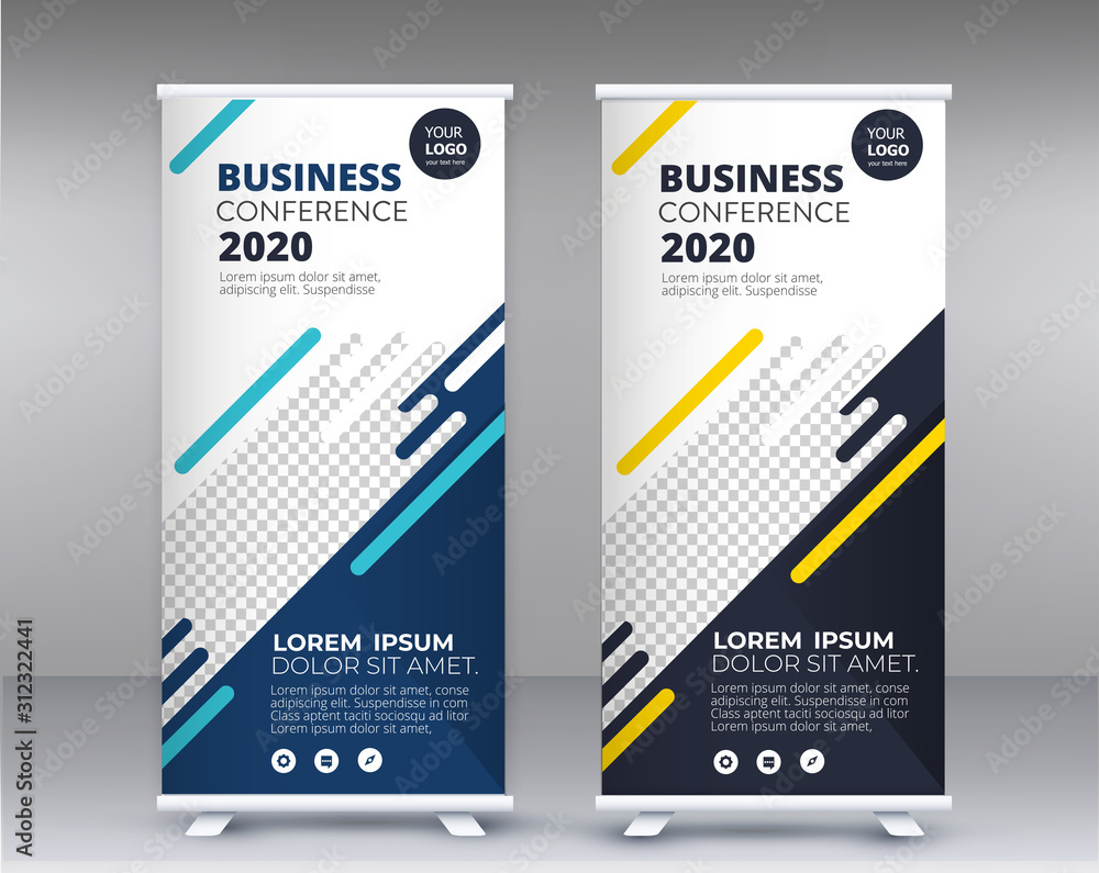 Modern Exhibition Advertising Trend Business Roll Up Banner Stand ...