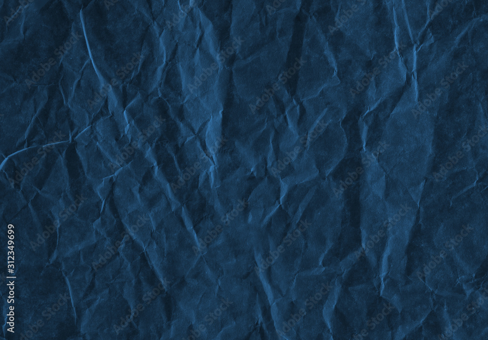 Crumpled blue paper poster. Texture. Abstract background. Stock Photo ...