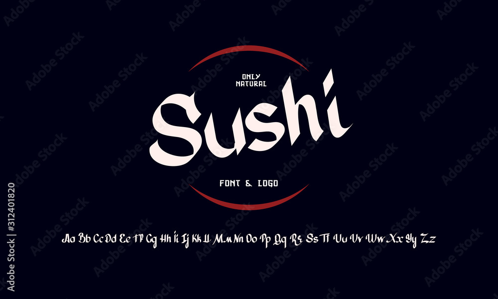 Asian Brush Font