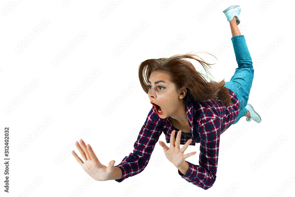 Woman Falling Down