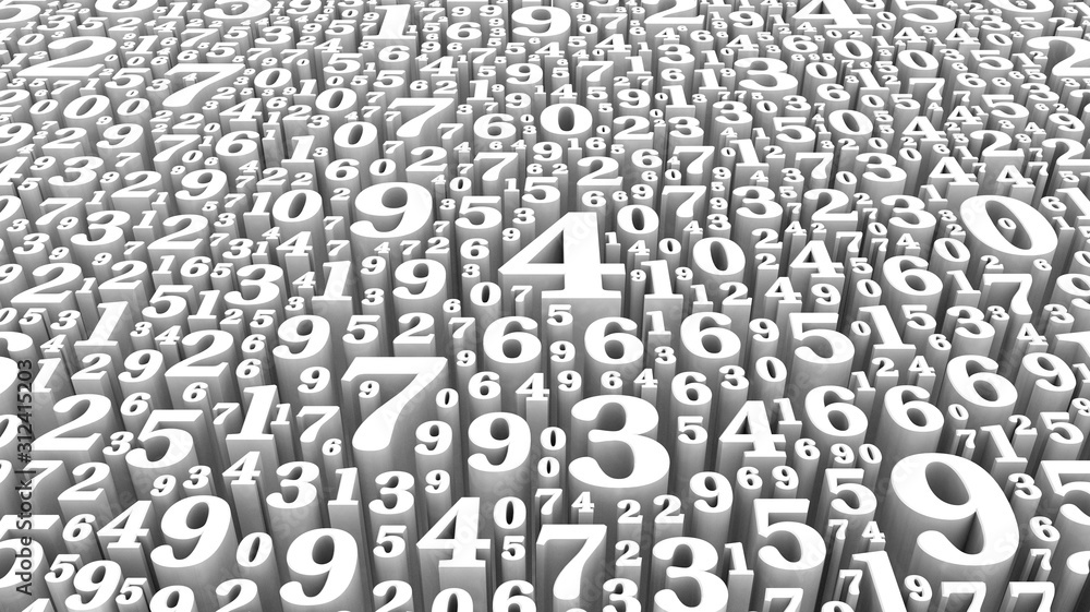 Zahlen Stock Illustration | Adobe Stock