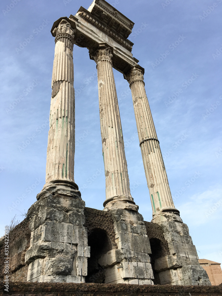 Architecture, buildings and constructions of Rome. Ancient Italian ...