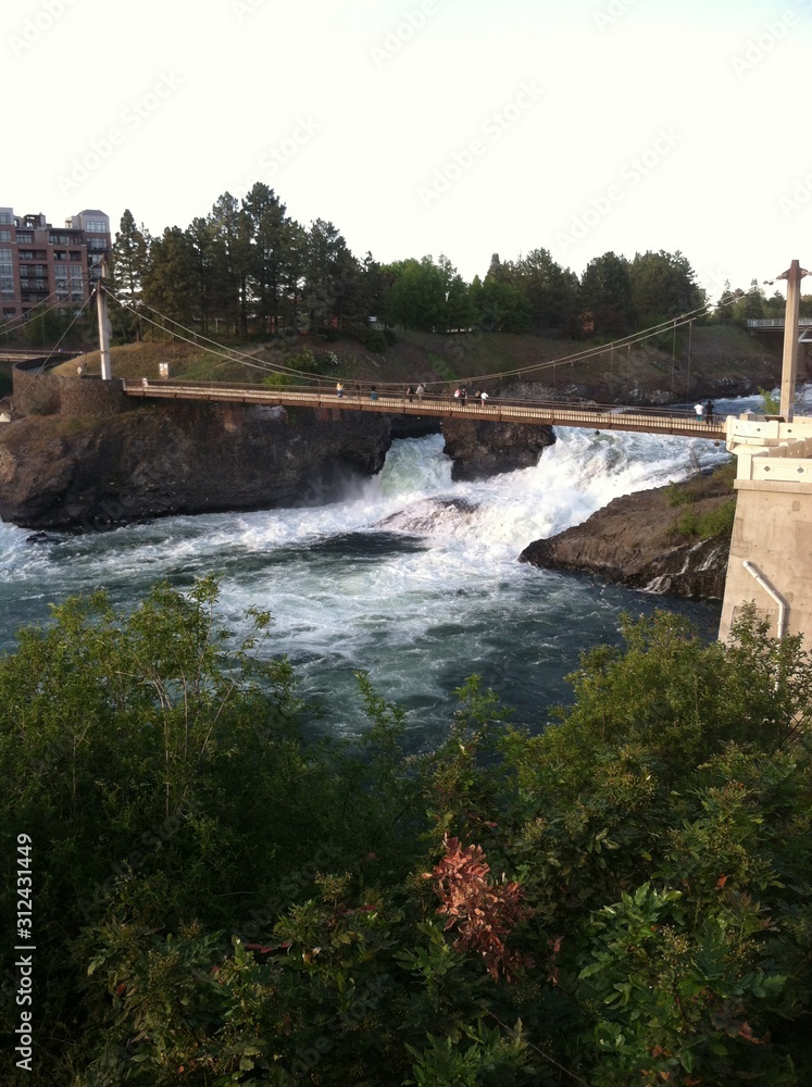 water, river, dam, waterfall, bridge, landscape, falls, nature, power ...