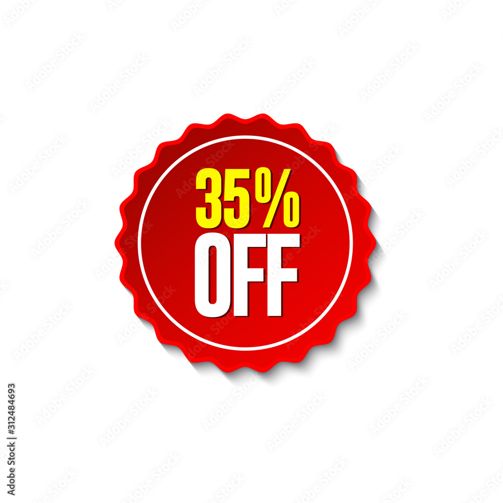 Promotional offer is a percentage discount. Stock Vector | Adobe Stock