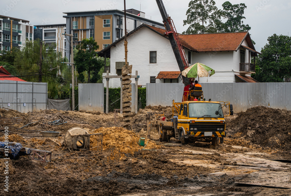 Drilling rigs for the construction of building foundations ...