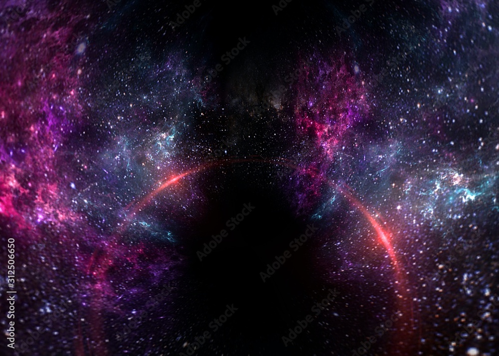 black hole, science fiction wallpaper. Beauty of deep space. Colorful ...