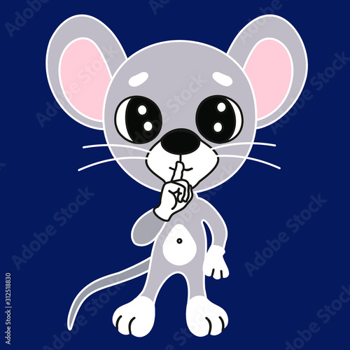 Quiet As A Mouse Clip Art