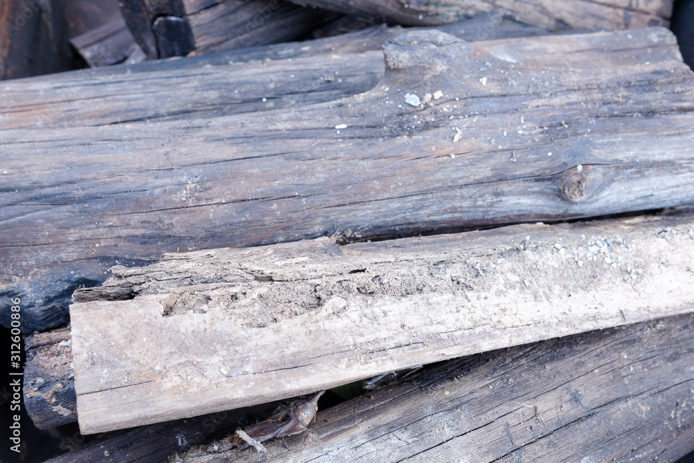 Waste wood pile background and texture. Wooden planks Stock Photo ...