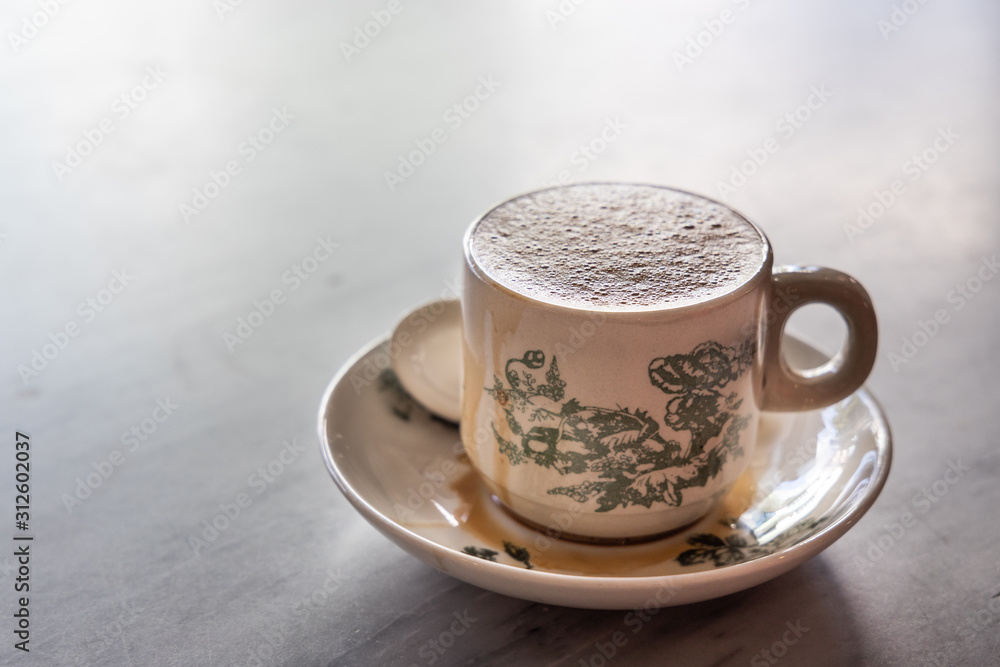 Traditional Chinese coffee popular among Chinese at kopitiam or old ...