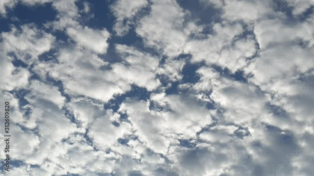 Cirrocumulus ripple wave high-altitude clouds time lapse , stunning ...