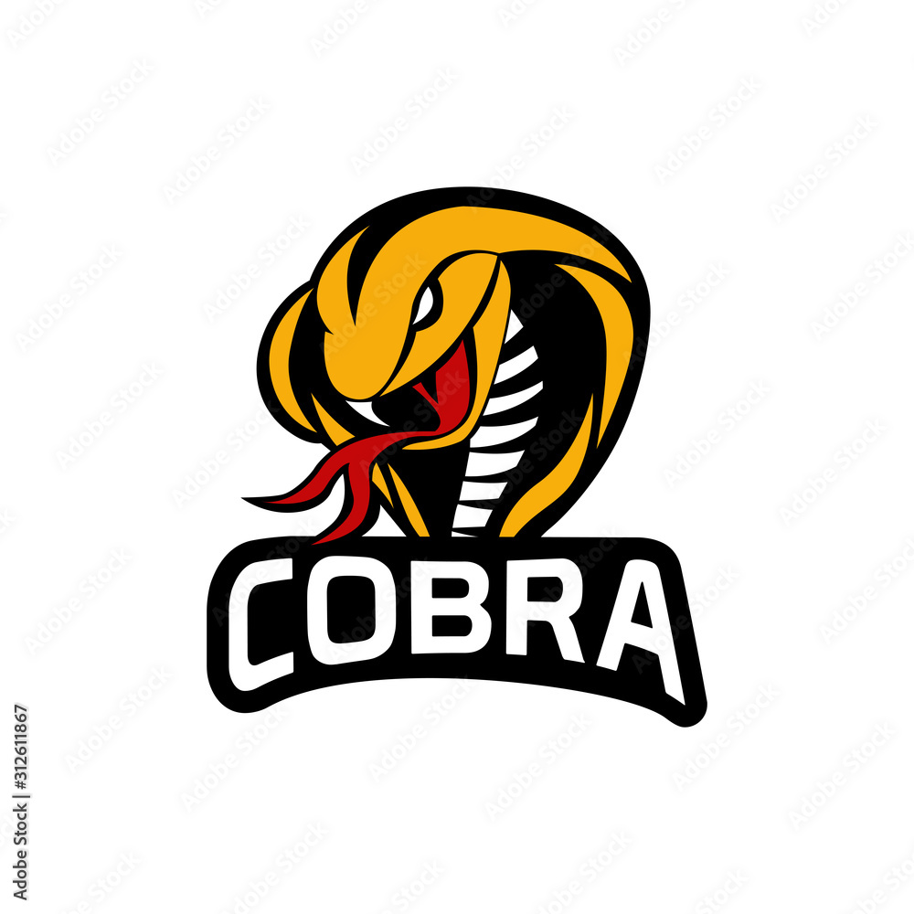 king cobra logo template design Vector illustration Stock Vector ...