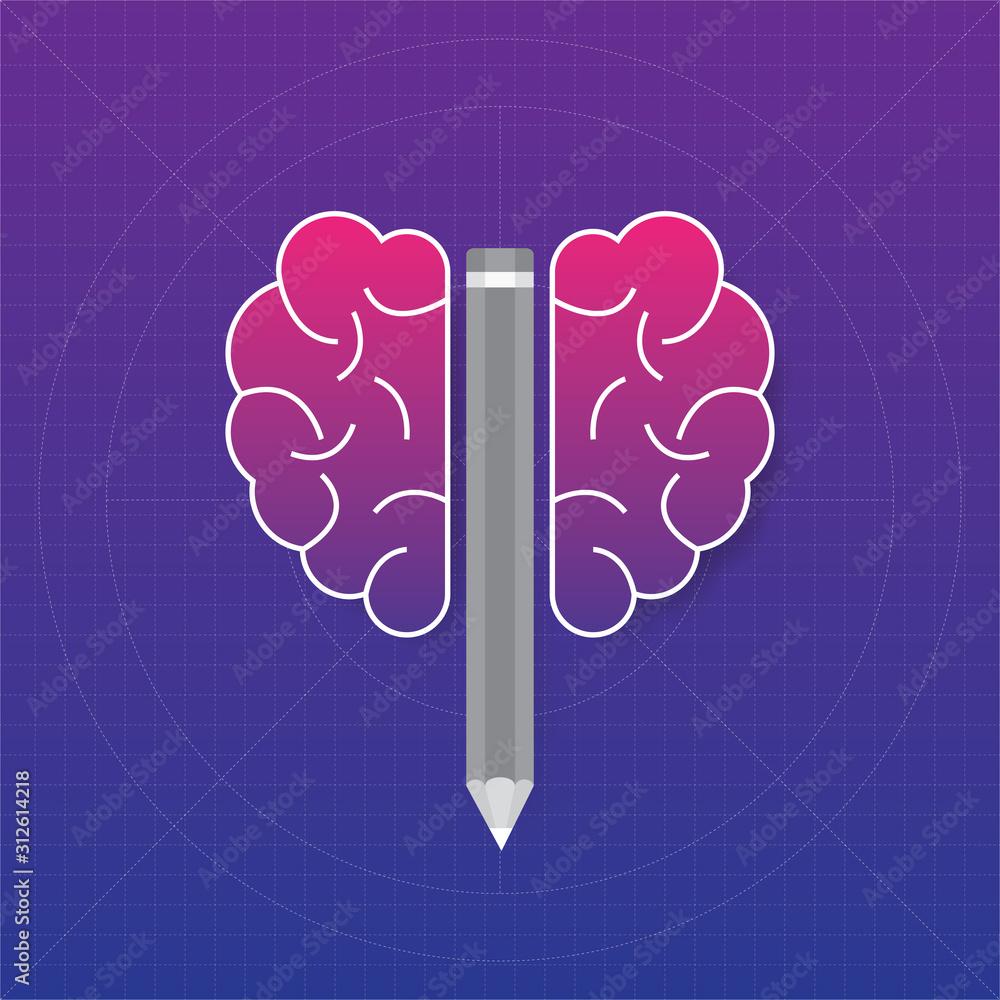 Human head thinking a new idea Stock Vector | Adobe Stock