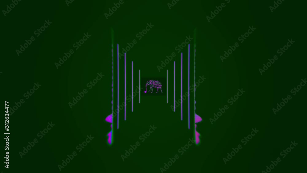 Color animation for background overlays on musical works. Animation ...