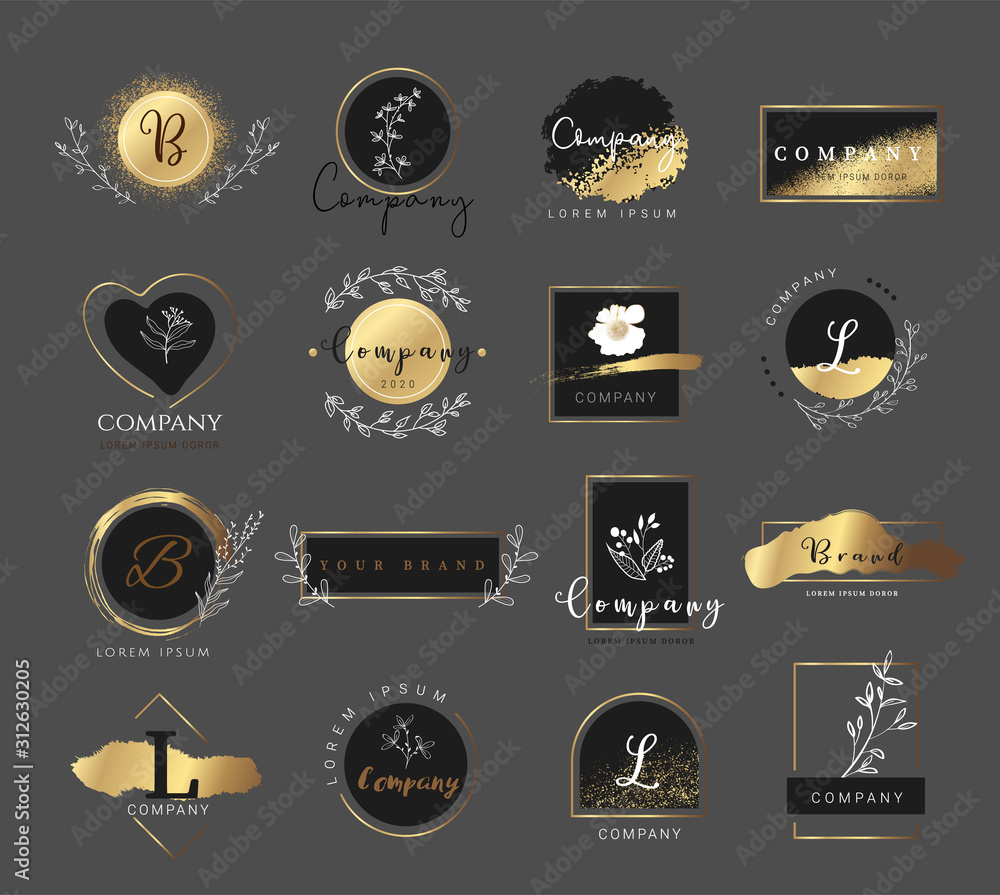 Premium gold logo for printing,product,wedding.vector illustration ...