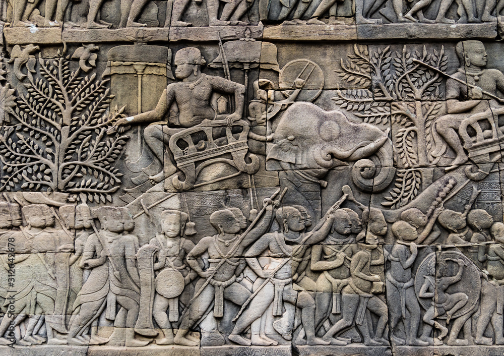 Angkor Wat is a temple complex in Siem Reap, Cambodia. Stock Photo ...