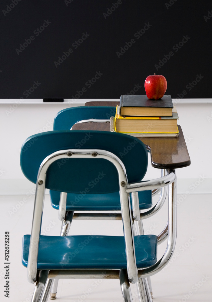 School Desks Stock Photo | Adobe Stock