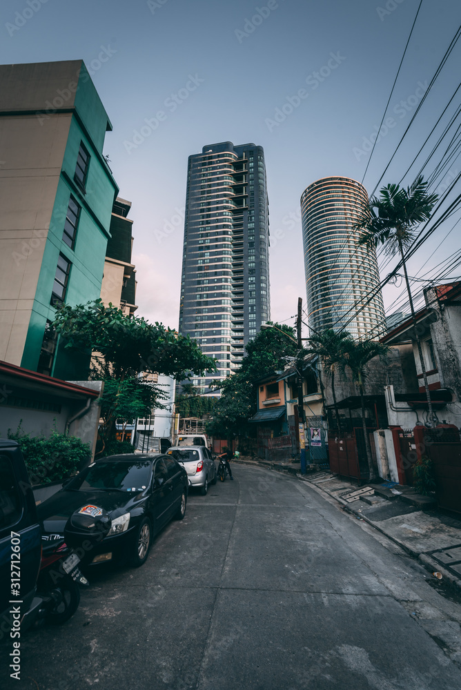 A street in Poblacion, Makati, in Metro Manila, Philippines Stock Photo ...