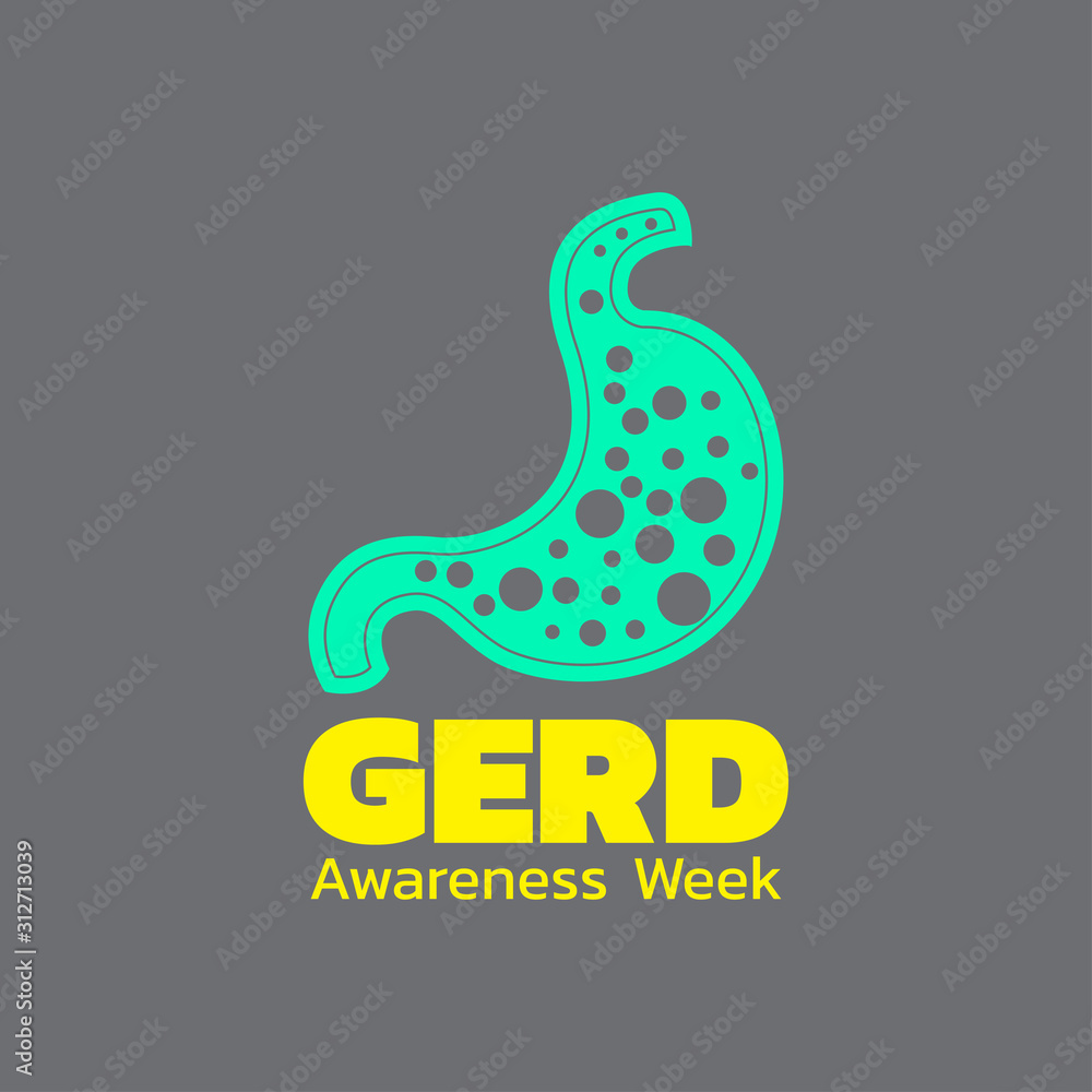 GERD Awareness Week icon logo vector Stock Vector | Adobe Stock